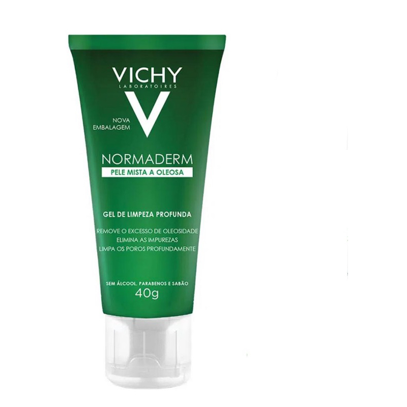 Gel de Limpeza Profunda Novaderm Vichy Pele Mista a Oleosa 40g | Shopee ...