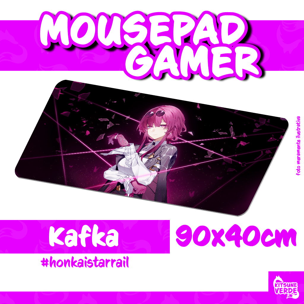 Mouse Pad Gamer Personalizado - Kafka - Honkai Star Rail - 90x40cm ...