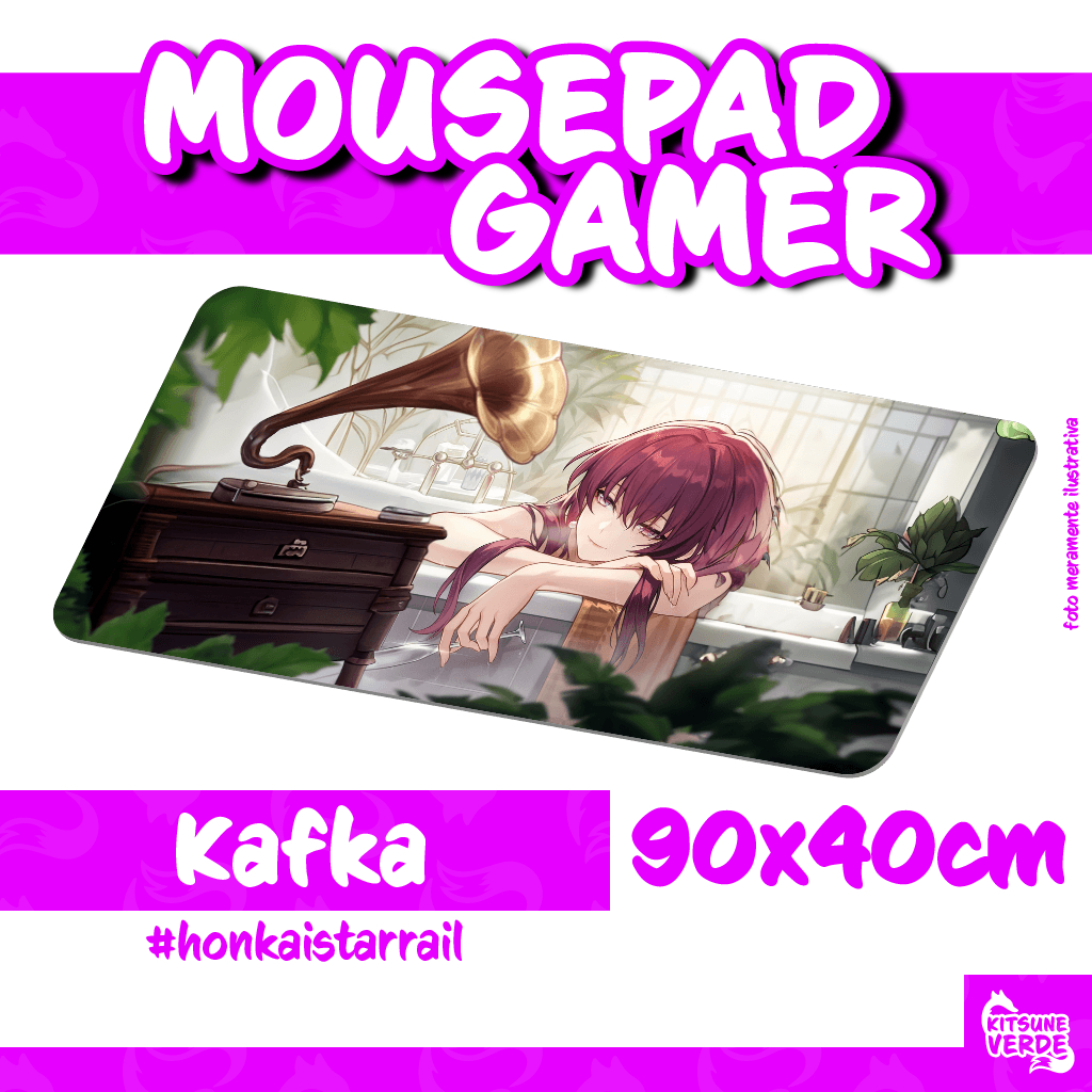 Mouse Pad Gamer Personalizado - Kafka - Honkai Star Rail - 90x40cm ...