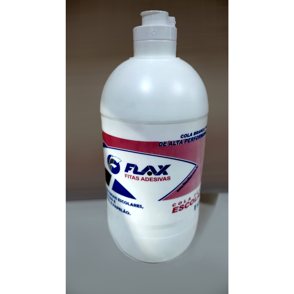 Cola branca 1 litro Flax | Shopee Brasil