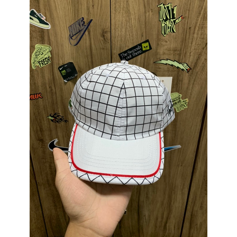 BonÉ Lacoste Andy Roddick RelÍquia Branco Com Vermelho Shopee Brasil