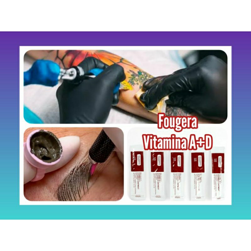 Kit Fougera Pomada Pós Micropigmentação e Tatuagem 10 Unidades | Shopee ...