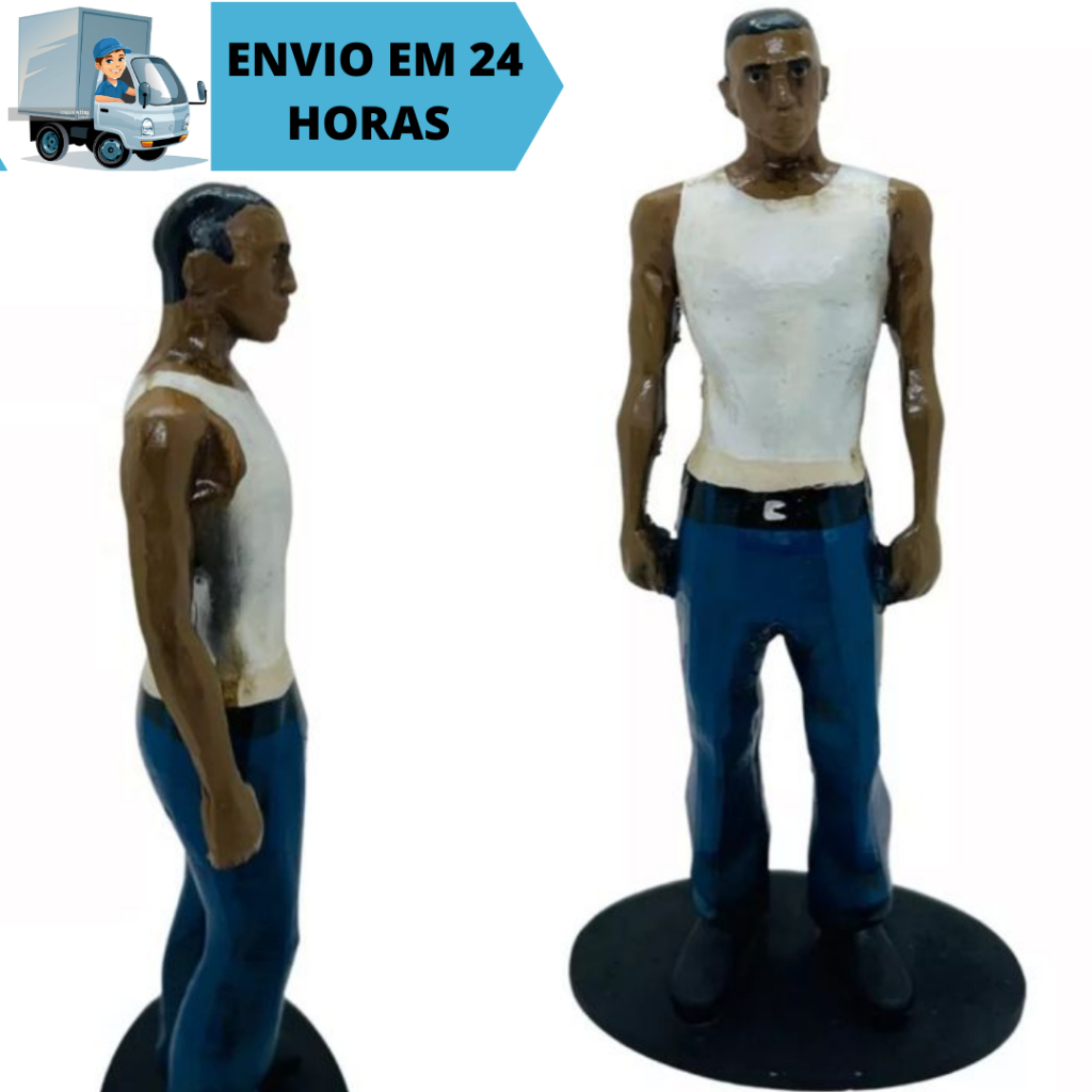 Boneco C.J GTA Carl Jhonson - Colecionaveis - Miniatura - Estatueta ...