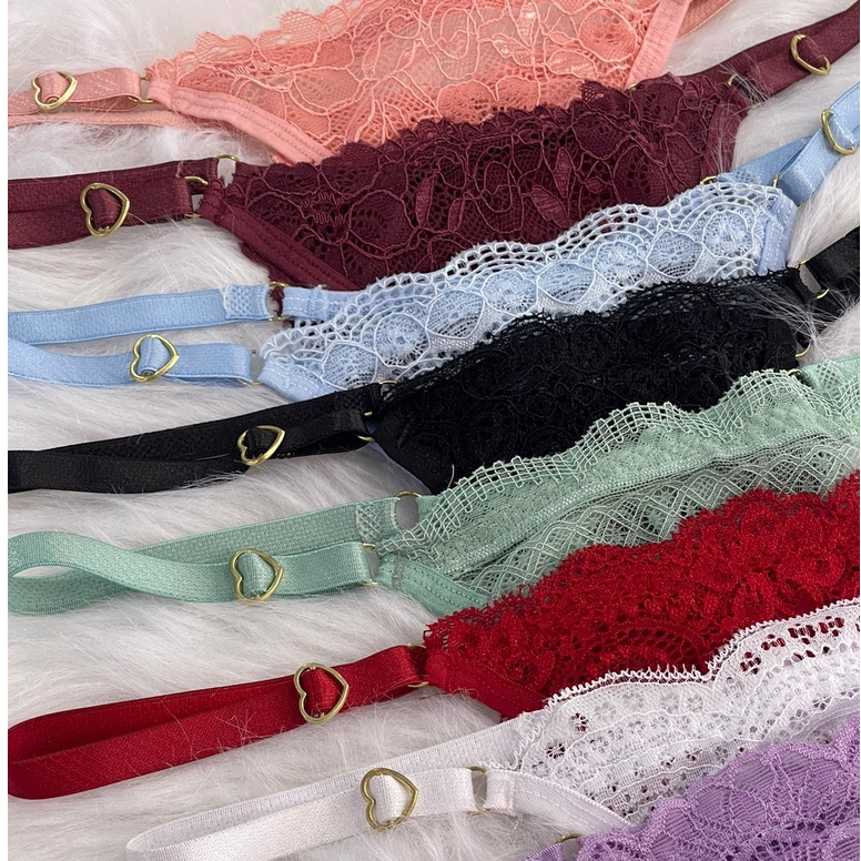 Kit com 3 Calcinhas String com Regulagem Luxo em Renda Fio Dental Sexy ...