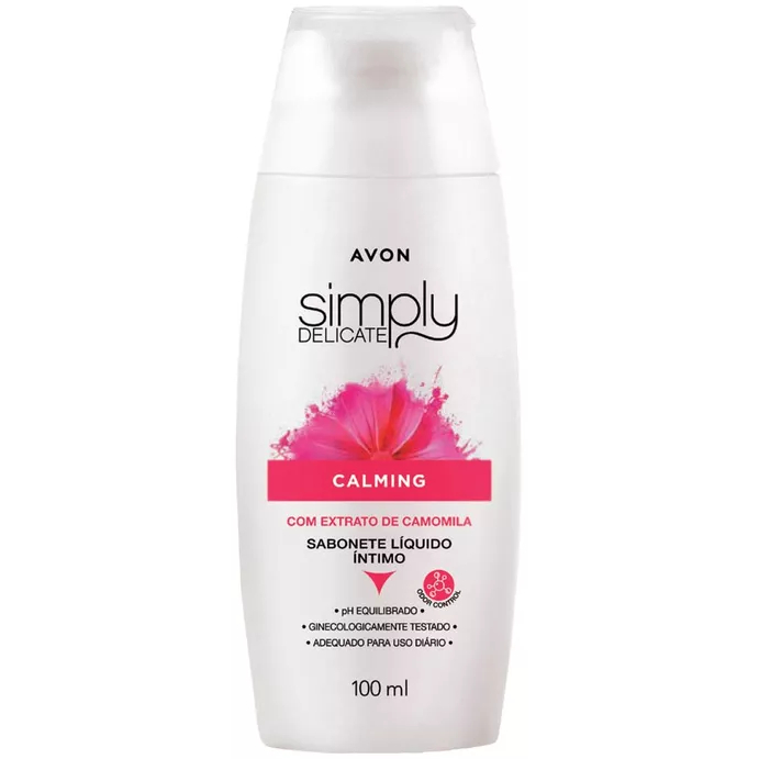 Sabonete Líquido Íntimo Avon Simply Delicate Calming 250ml | Shopee Brasil