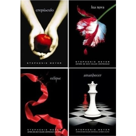 Box - Saga Crepúsculo - 1 Crepúsculo 2 Lua Nova 3 Amanhecer 4 Eclipse ...