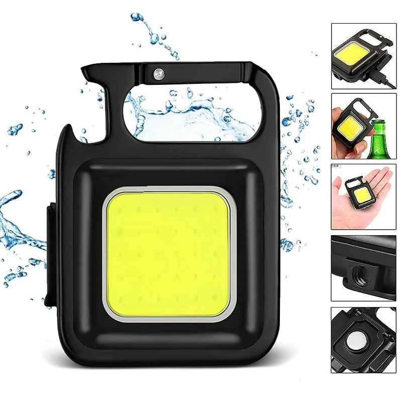 Mini Lanterna Led Multifuncional Brilho COB Portátil Usb Recarregável ...