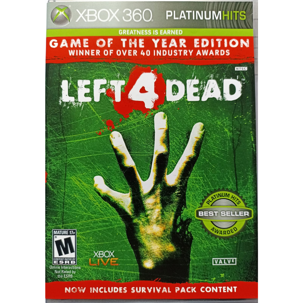 Left 4 Dead Game Of The Year Edition Xbox 360 Mídia Física Original