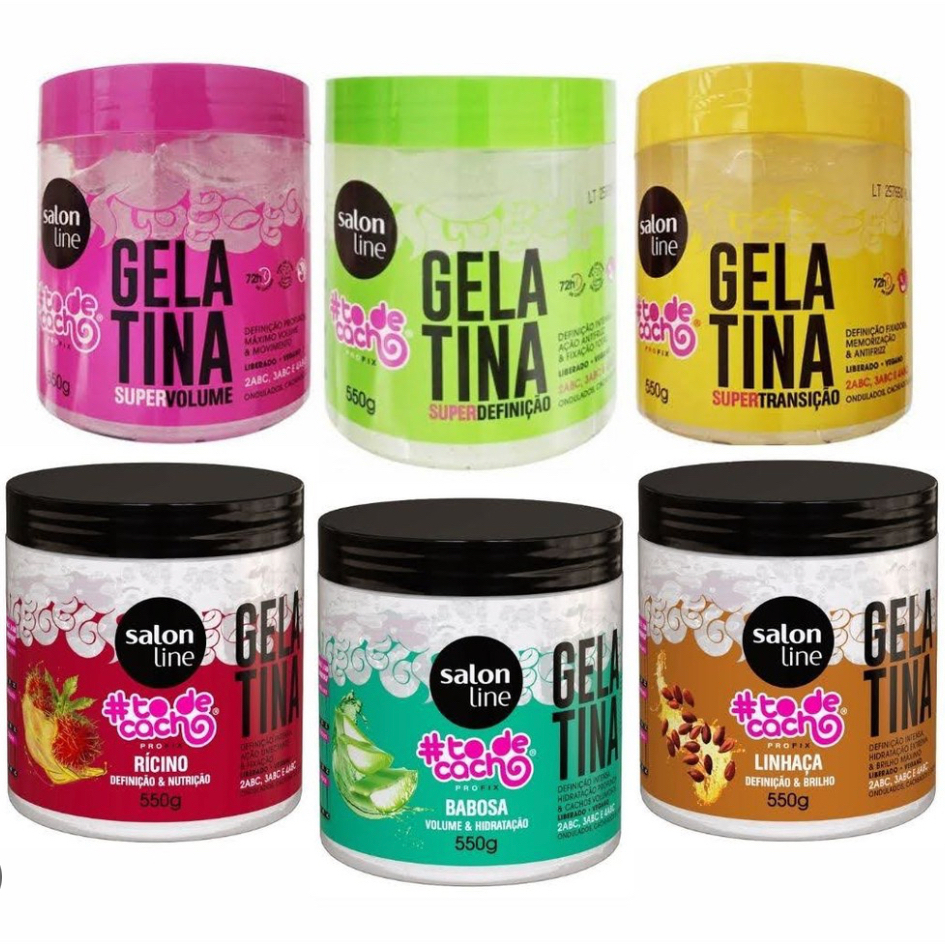 Gelatina todecacho Salon Line 550 g | Shopee Brasil