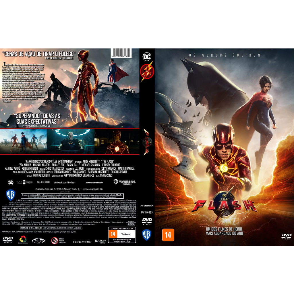 The Flash O Filme DVD 2023 (dublado) | Shopee Brasil