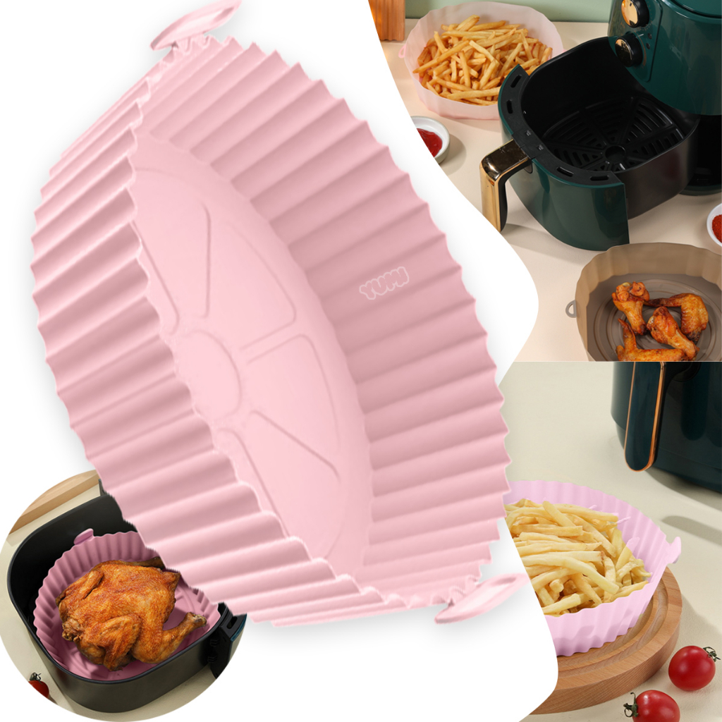 Bandeja Forma de Assadeira Para Air Frier, Forno, Micro-ondas Silicone ...