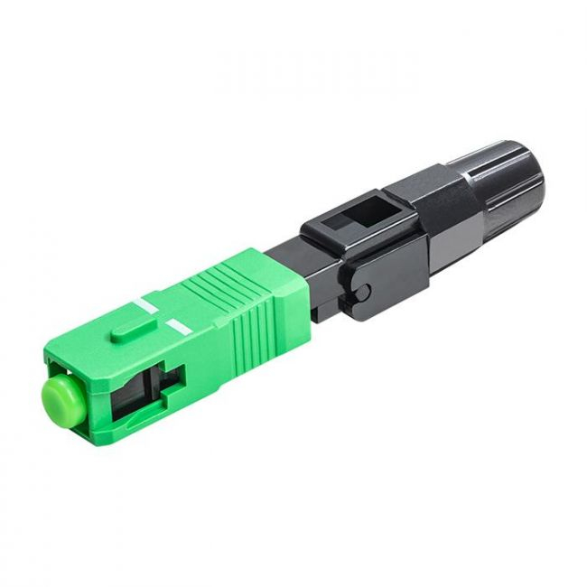 KIT 80 UND - CONECTOR FAST CAMPO FIBRA ÓPTICA FTTH SC APC (VERDE) | Shopee Brasil