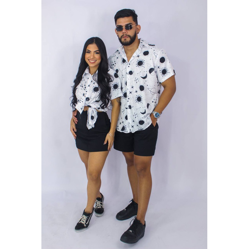 CAMISA SOL E LUA | Shopee Brasil