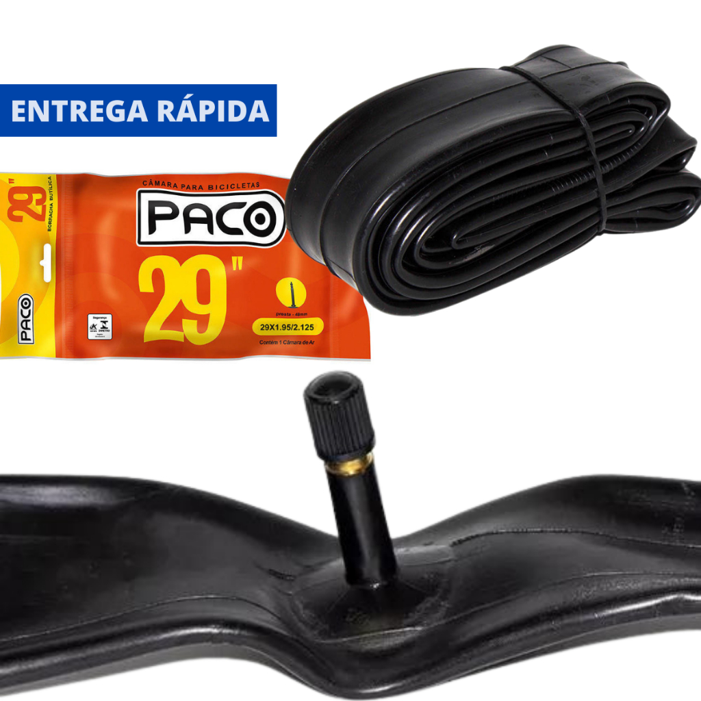 Câmara De Ar Mtb Aro 29 Bico Grosso 48mm Original Com Nf | Shopee Brasil