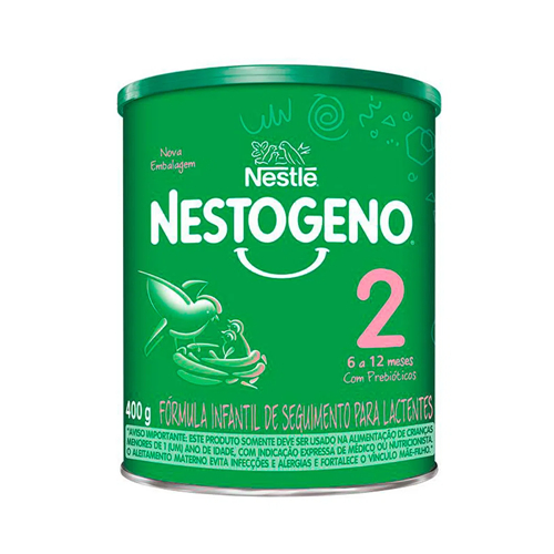 Nestogeno 2 Formula Infantil Nestle 400g 6 a 12 meses | Shopee Brasil