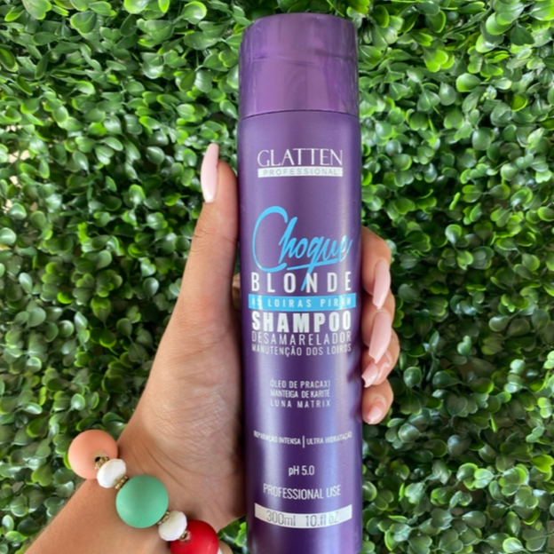 Shampoo Roxo Desamarelador Matizador Matizante Choque Blende- Glatten ...