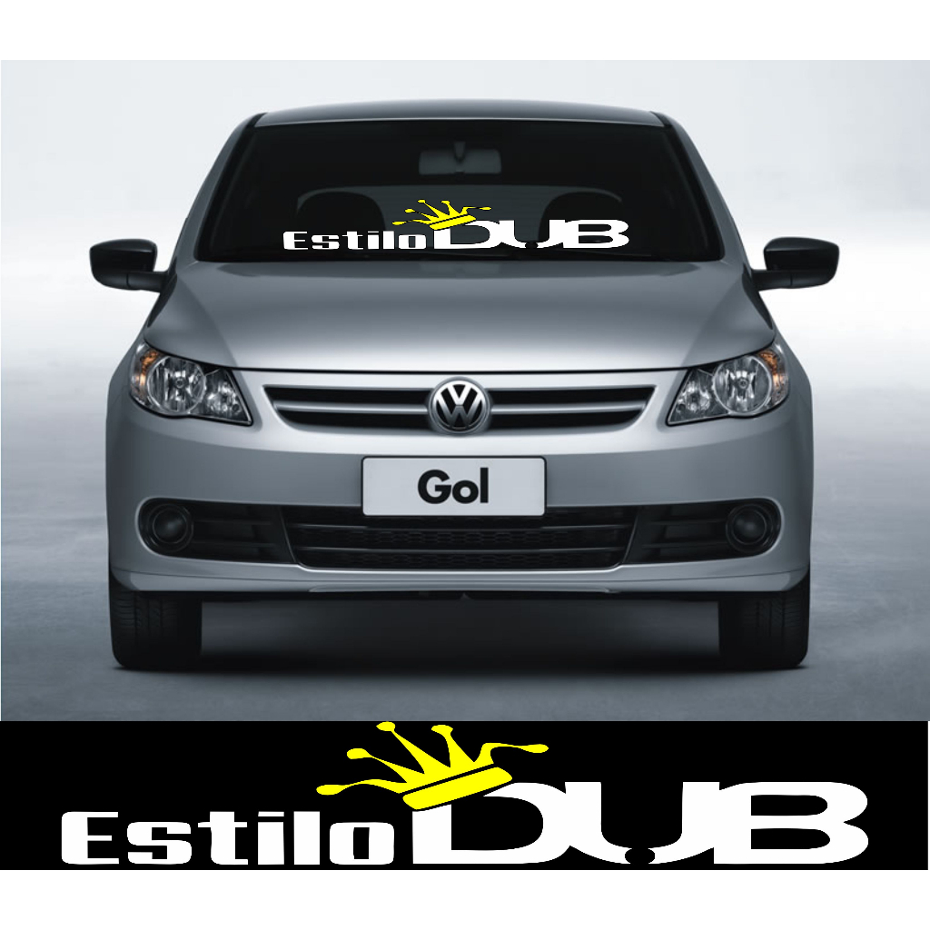 Adesivo Para Brisa Estilo Dub Carro Rebaixado Som Automotivo | Shopee Brasil
