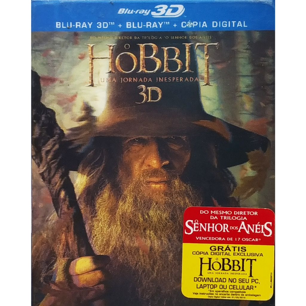 O Hobbit: Uma Jornada Inesperada ( blu-ray 3D + blu-ray ) | Shopee Brasil