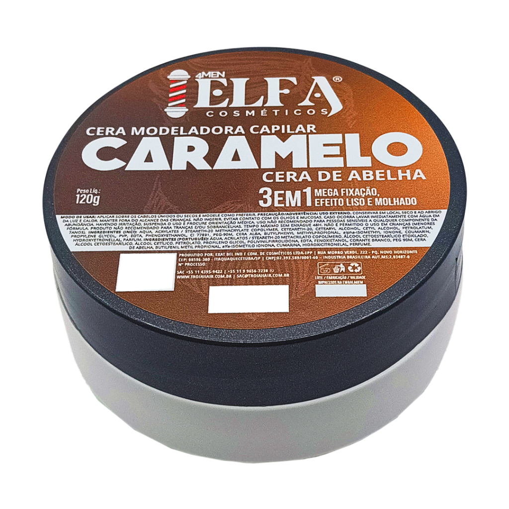 Pasta De Abelha Caramelito Modeladora Capilar Elfa For Man 120g ...