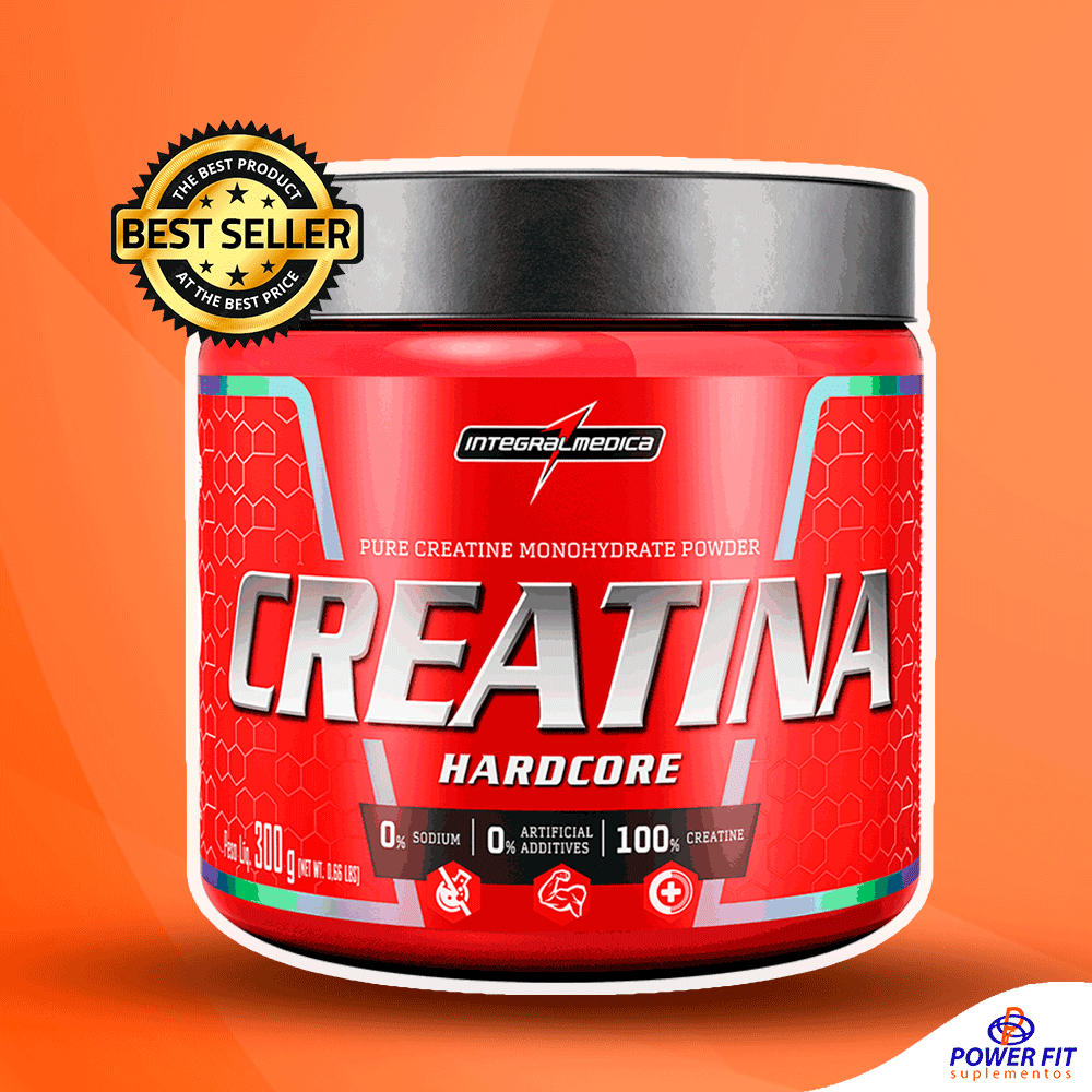 Creatina Monohidratada 300g 100 Pura Original Integralmedica