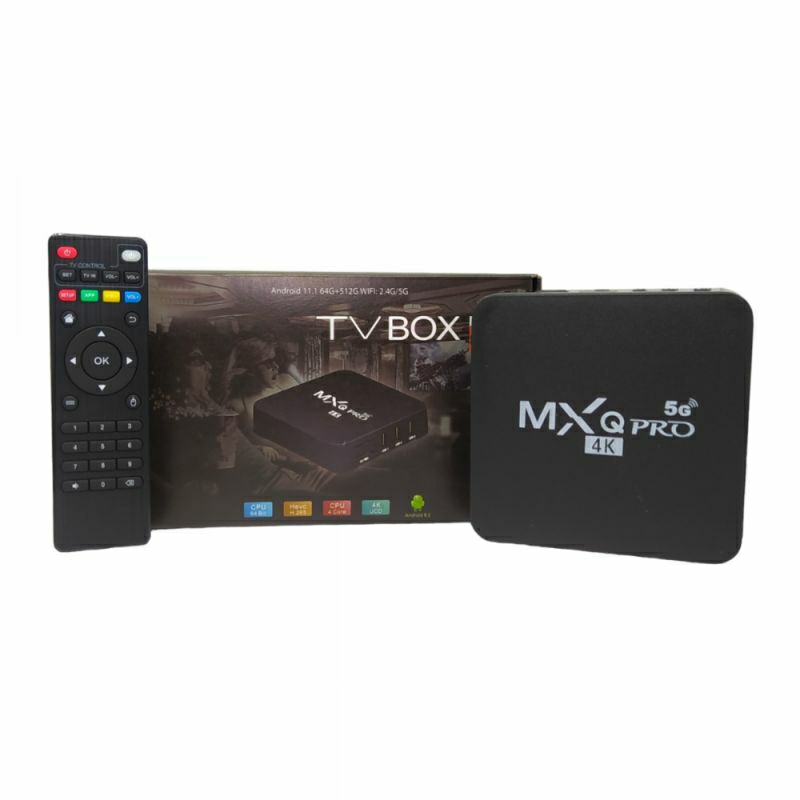 TV BOX-128GB 2.4G/5G TV box aparelho mxq pro Max 5g 4k TV box android ...