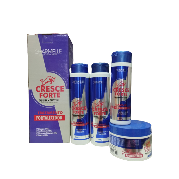 Kit Cresce Forte Crescimento Rapido e Eficaz 4 itens Charmelle | Shopee ...