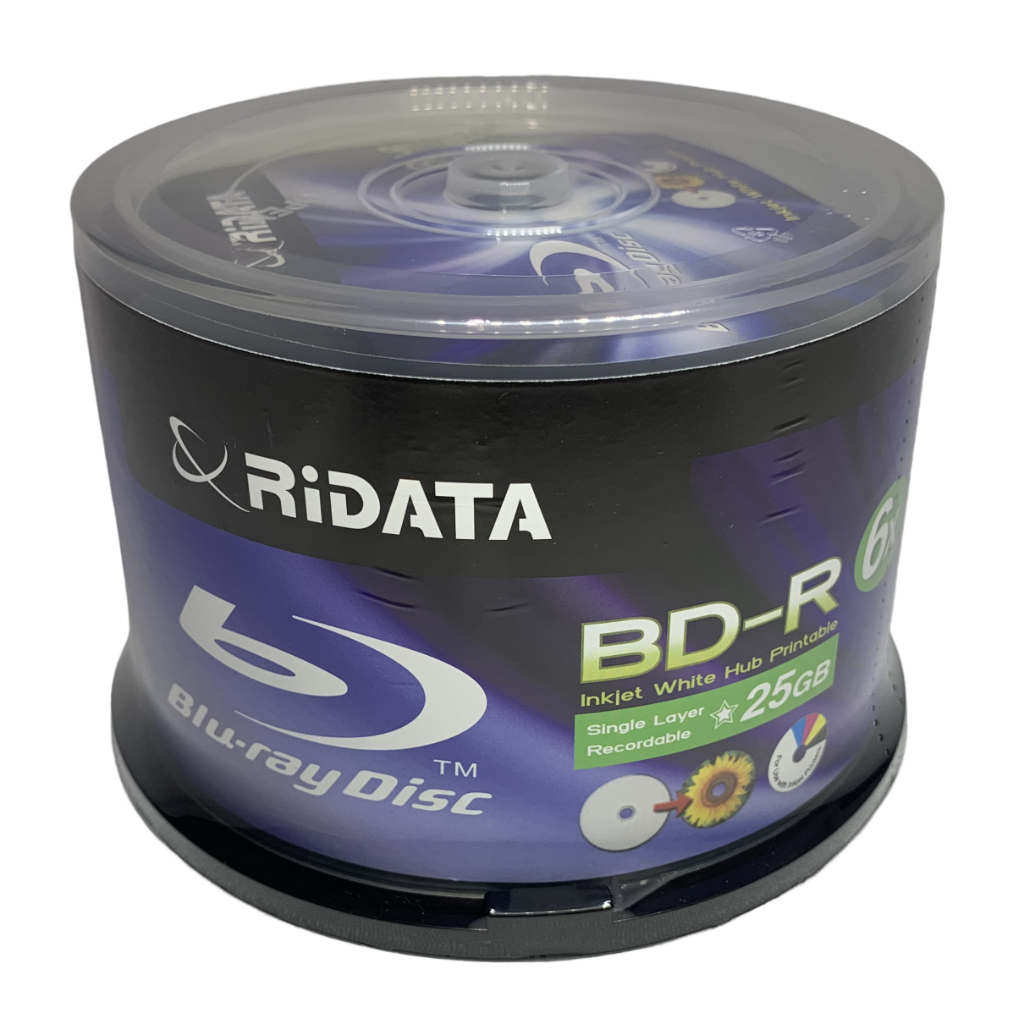 50 Unidades Blu Ray Ridata Printable 25gb 6x - Escorrega o Preço