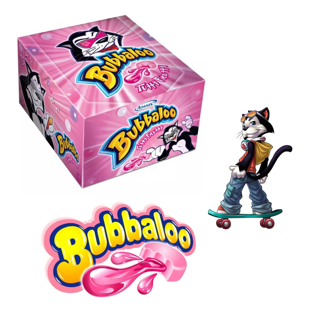 CAIXA DE CHICLETE BABALU BUBALOO SABOR TUTI-FRUT | Shopee Brasil
