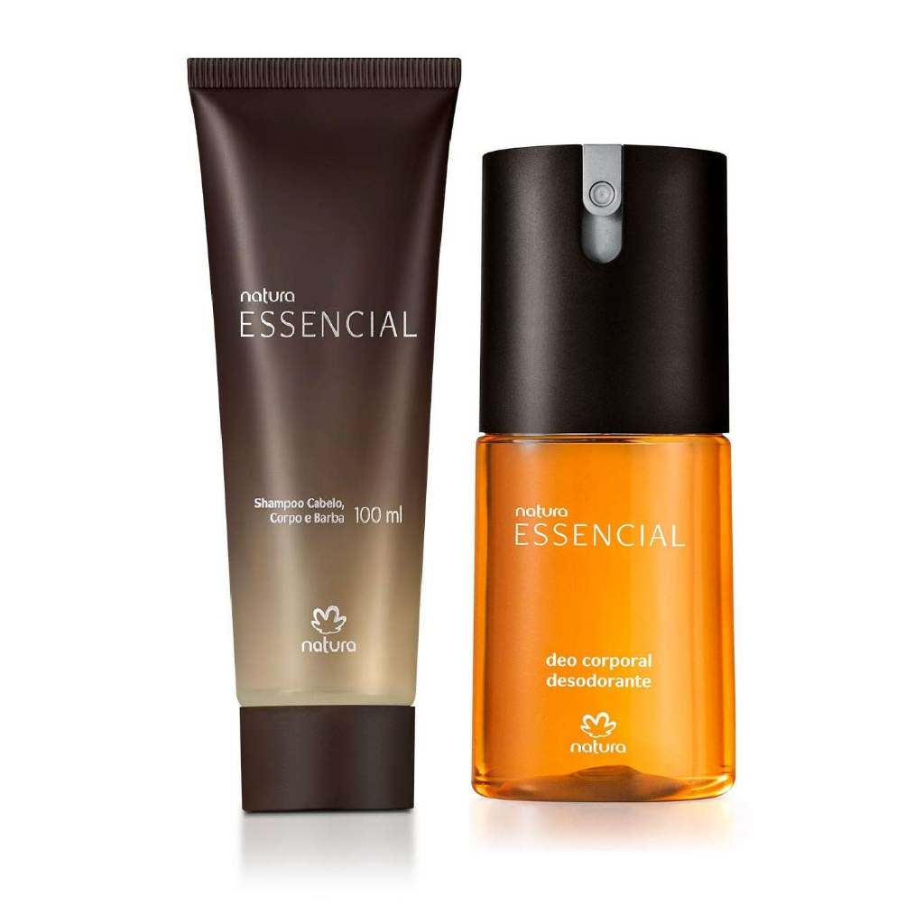 Kit Presente Essencial Tradicional Masculino Deo Corporal + Shampoo ...