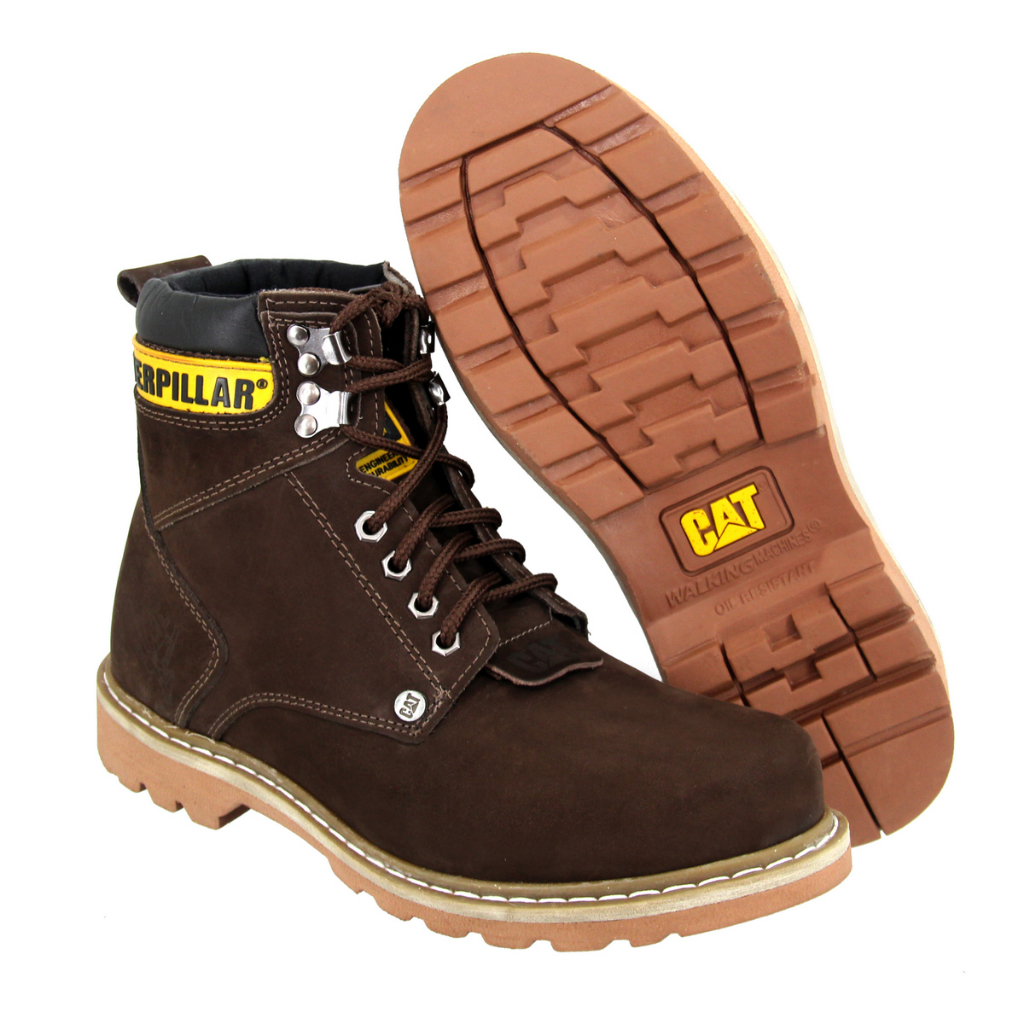 Bota Coturno Adventure Caterpillar em Couro | Shopee Brasil