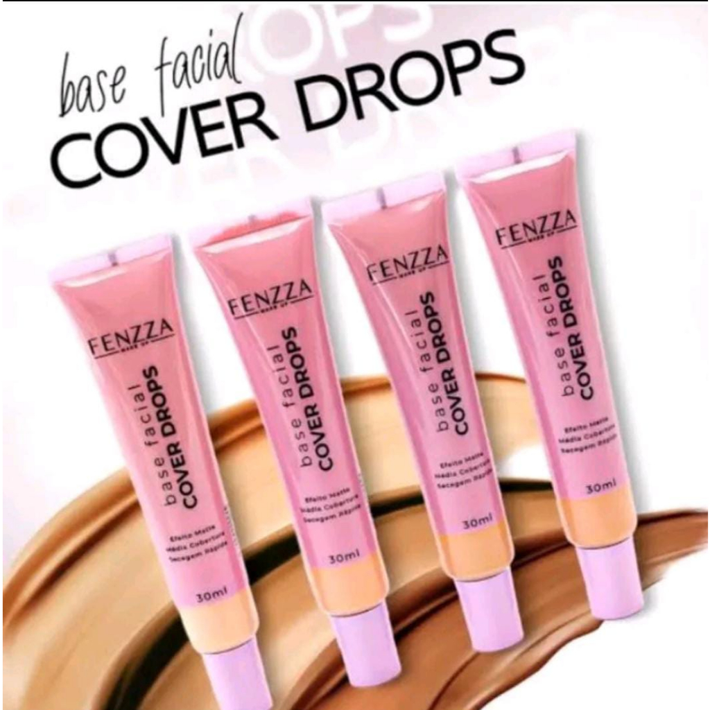 Base facial Cover Drops -Fenzza makeup | Shopee Brasil