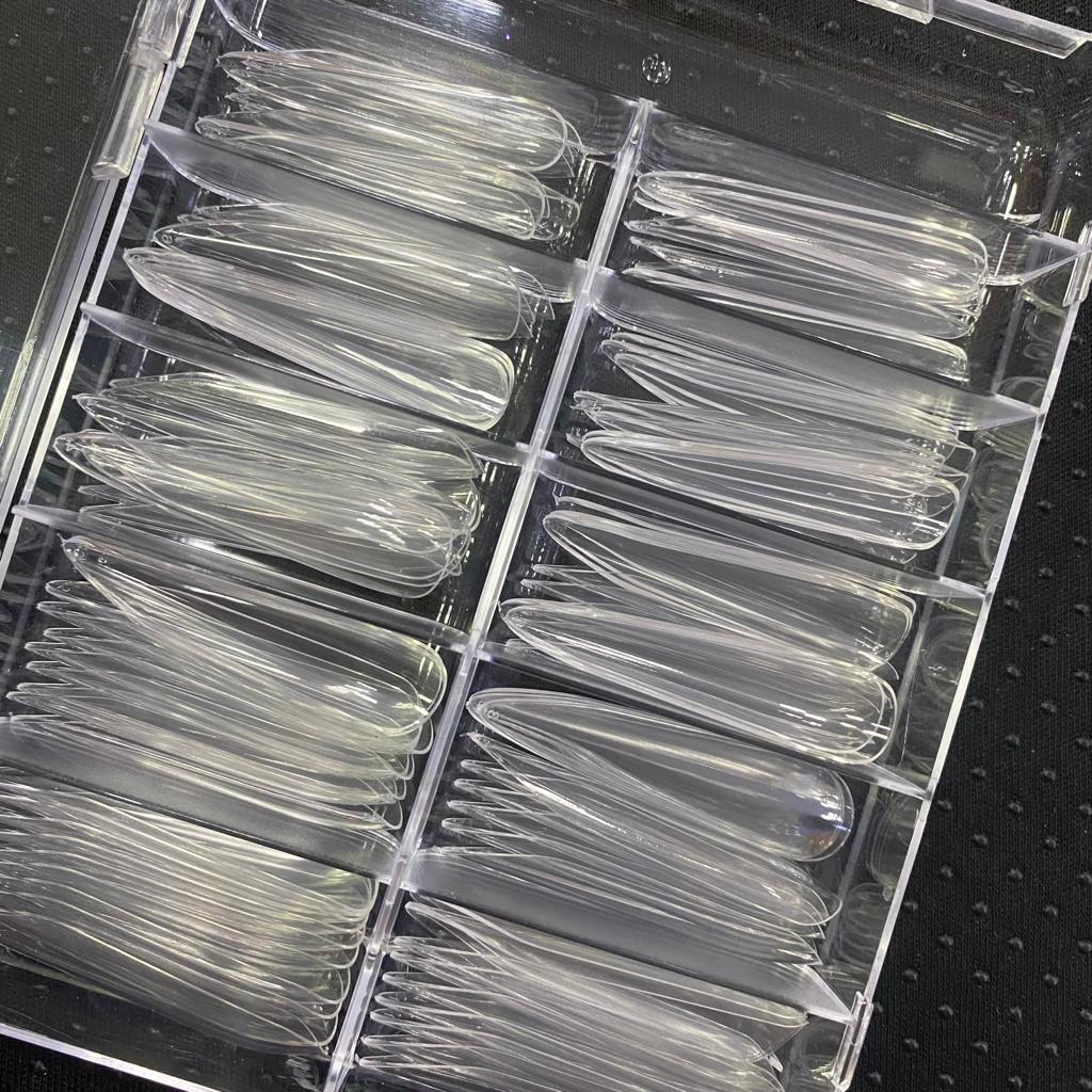 Unhas Postiça Soft Gel Pipe estileto Extralonga Zem ...