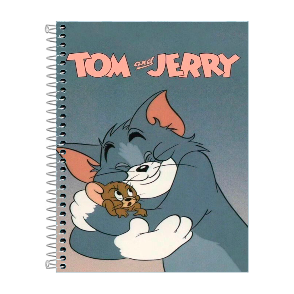 Caderno Capa dura Tom E Jerry 1,10 ou 20 Matérias | Shopee Brasil