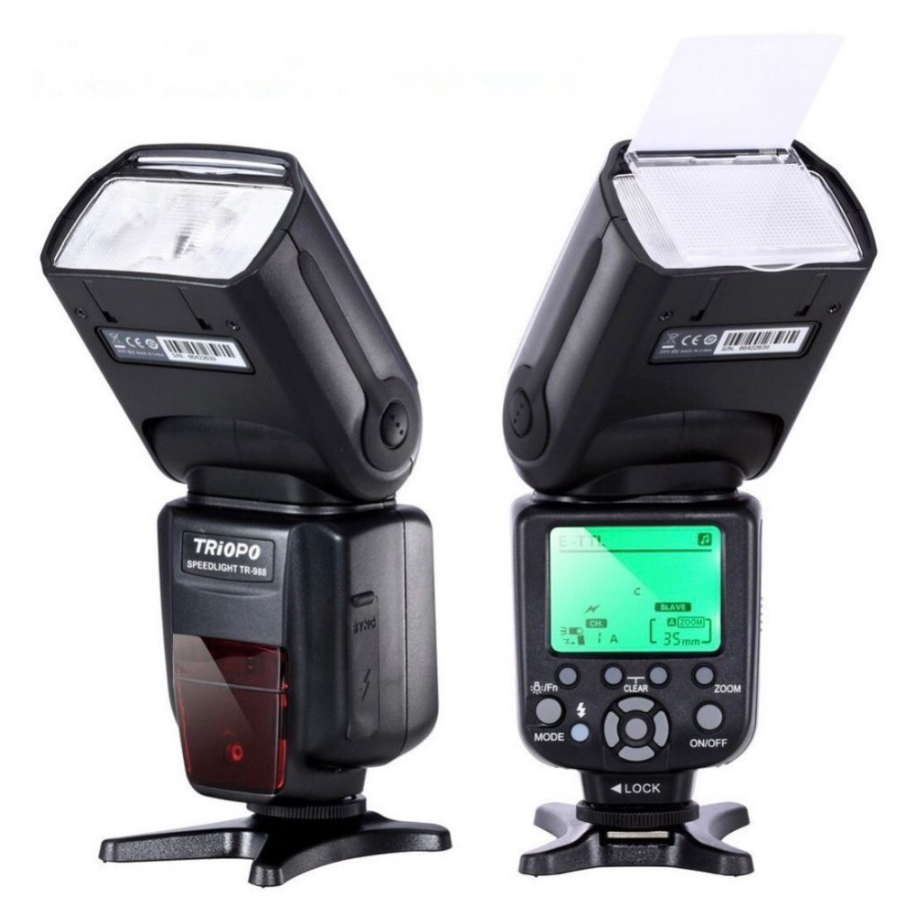 Flash Triopo Tr-988 Profissional Speedlite Ttl Para Câmeras Canon E ...
