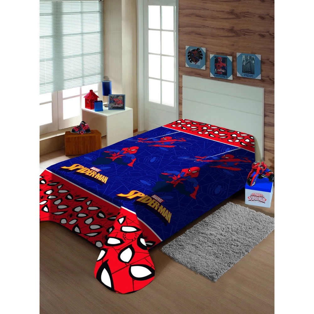 Manta Infantil Solteiro Jolitex Marvel Fun Homem Aranha | Shopee Brasil