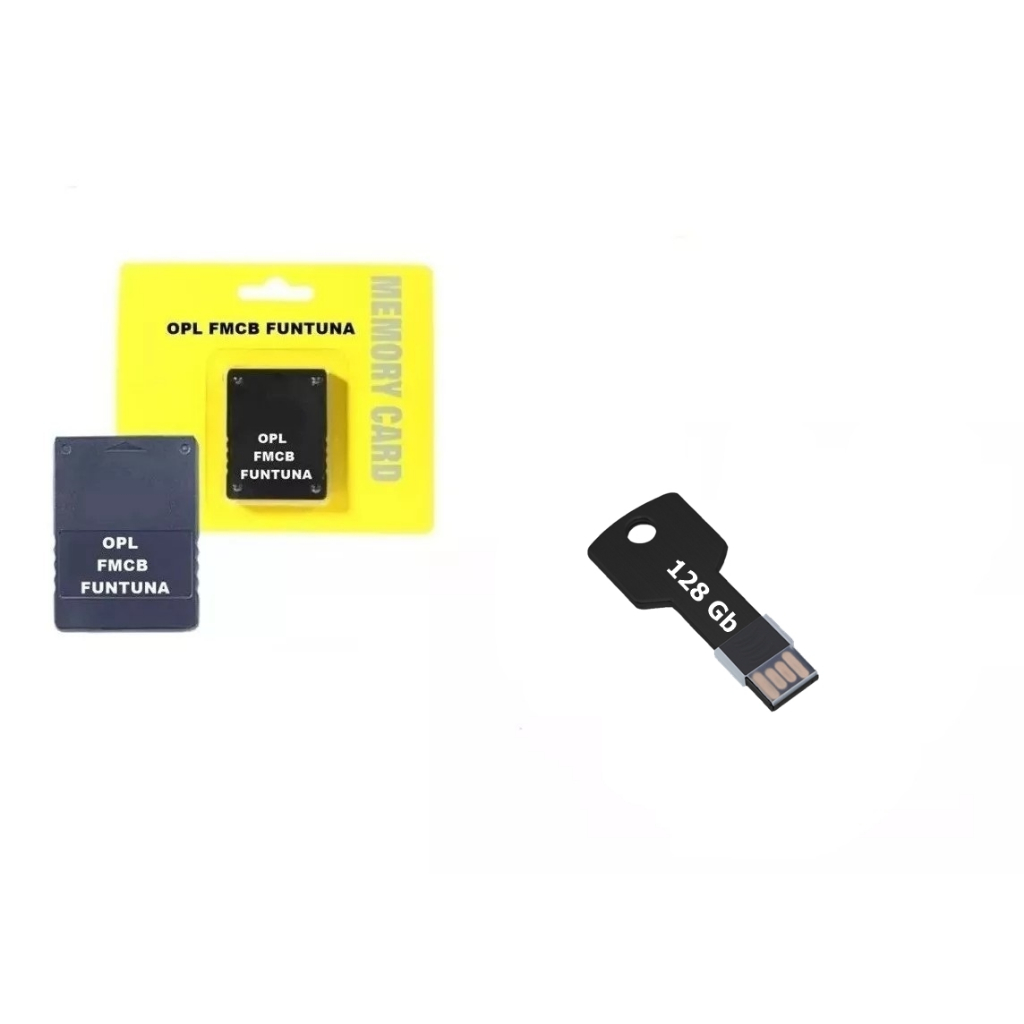 Kit Memory Card Para Ps2 + Pen Drive 128Gb com 295 Jogos | Shopee Brasil