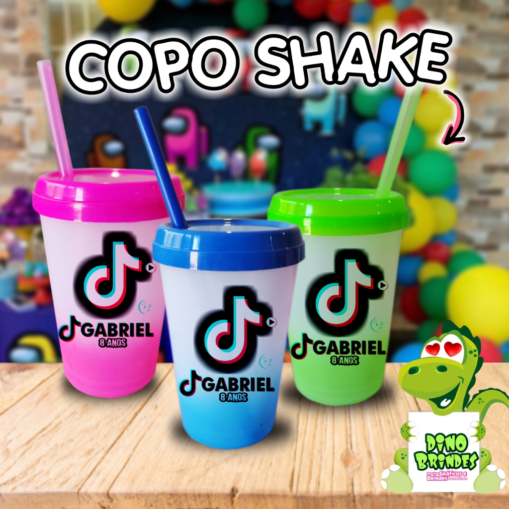 COPO SHAKE TIK TOK - 400ML | Shopee Brasil