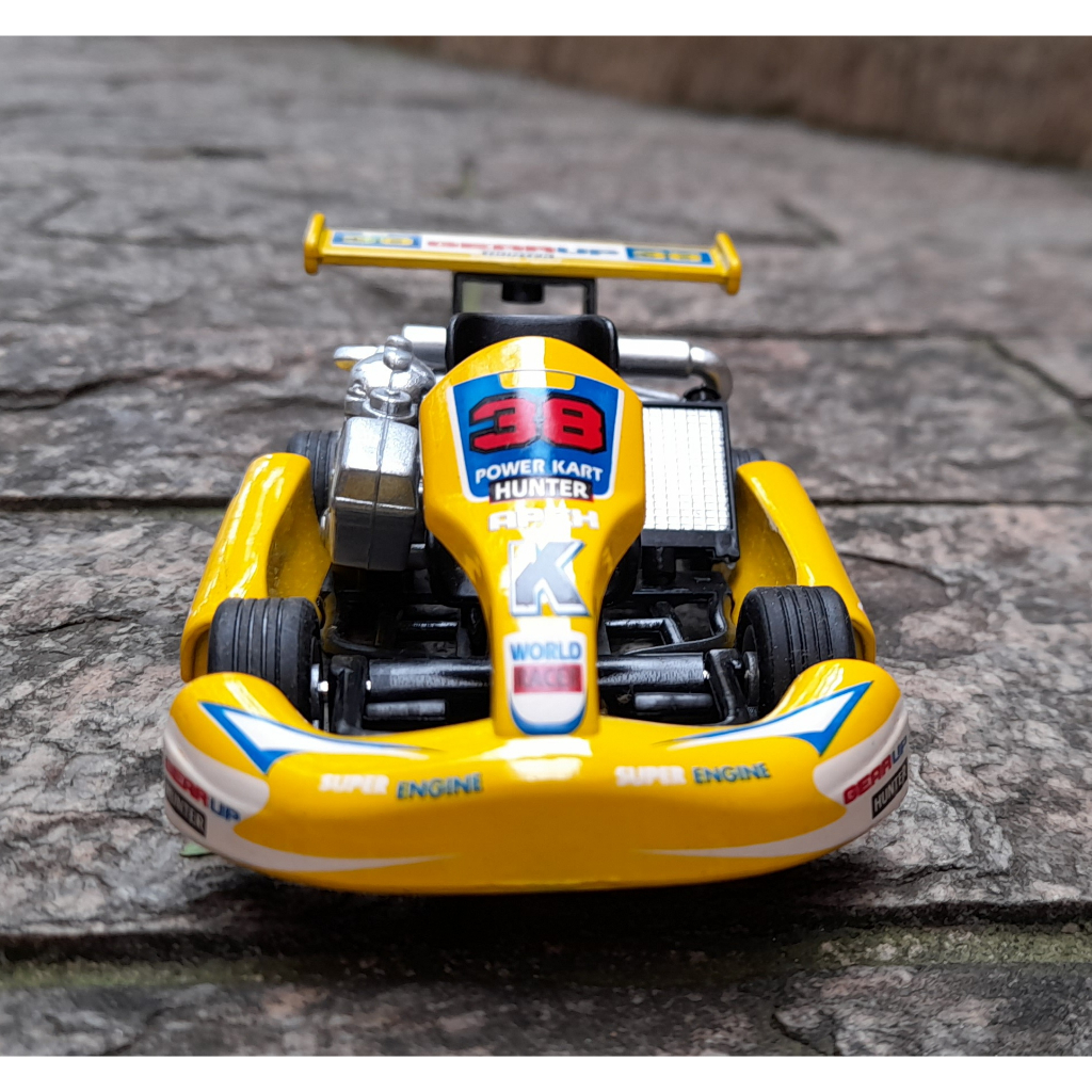 Miniatura Kart Kinsfun Turbo Metal Ks 5102 Escala 1/32 Amarelo | Shopee ...