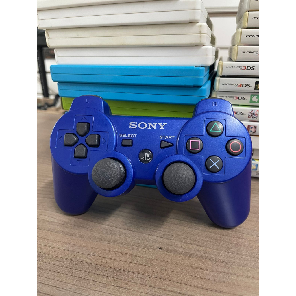 Controle Original Ps3 Sixaxis Azul Dualshock 3 | Shopee Brasil