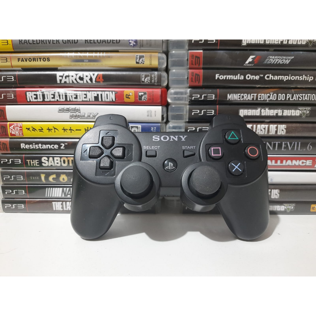 Controle PS3 Preto 100% Original | Shopee Brasil