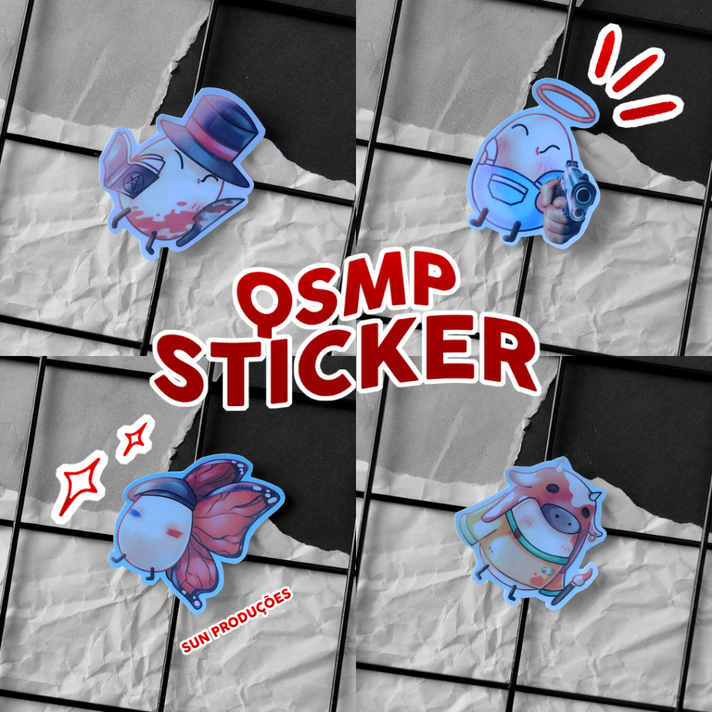 QSMP Stickers - OVOS | Shopee Brasil