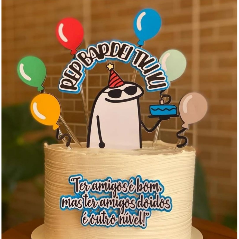 Topo de Bolo Flork Bento Meme, deixe a sua festa com aquele bolo lindo ...