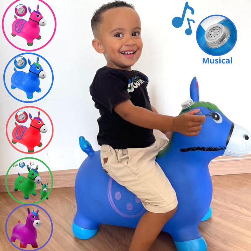 Cavalinho Upa Upa Musical Com Som Brinquedo Pula Pula | Shopee Brasil