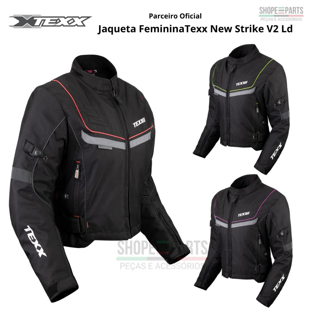 Jaqueta Motoqueira feminina Moto Texx New Strike V2 Ld | Shopee Brasil