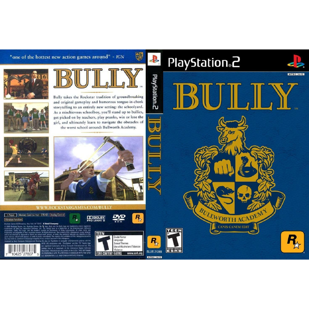 Jogo Bully Legendado Ps2 | Shopee Brasil
