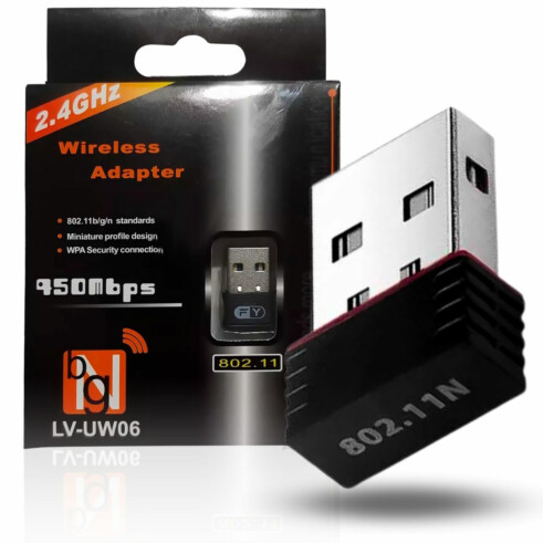 Adaptador Wireless Usb Wifi 150mbps - UW06 | Shopee Brasil