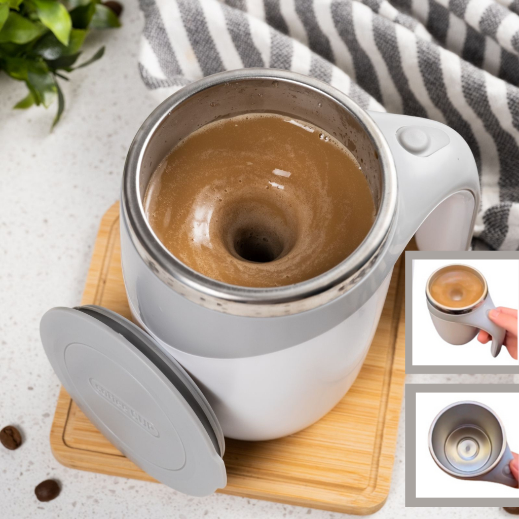 Caneca Mixer Misturador Inox Automática - 380ml | Shopee Brasil