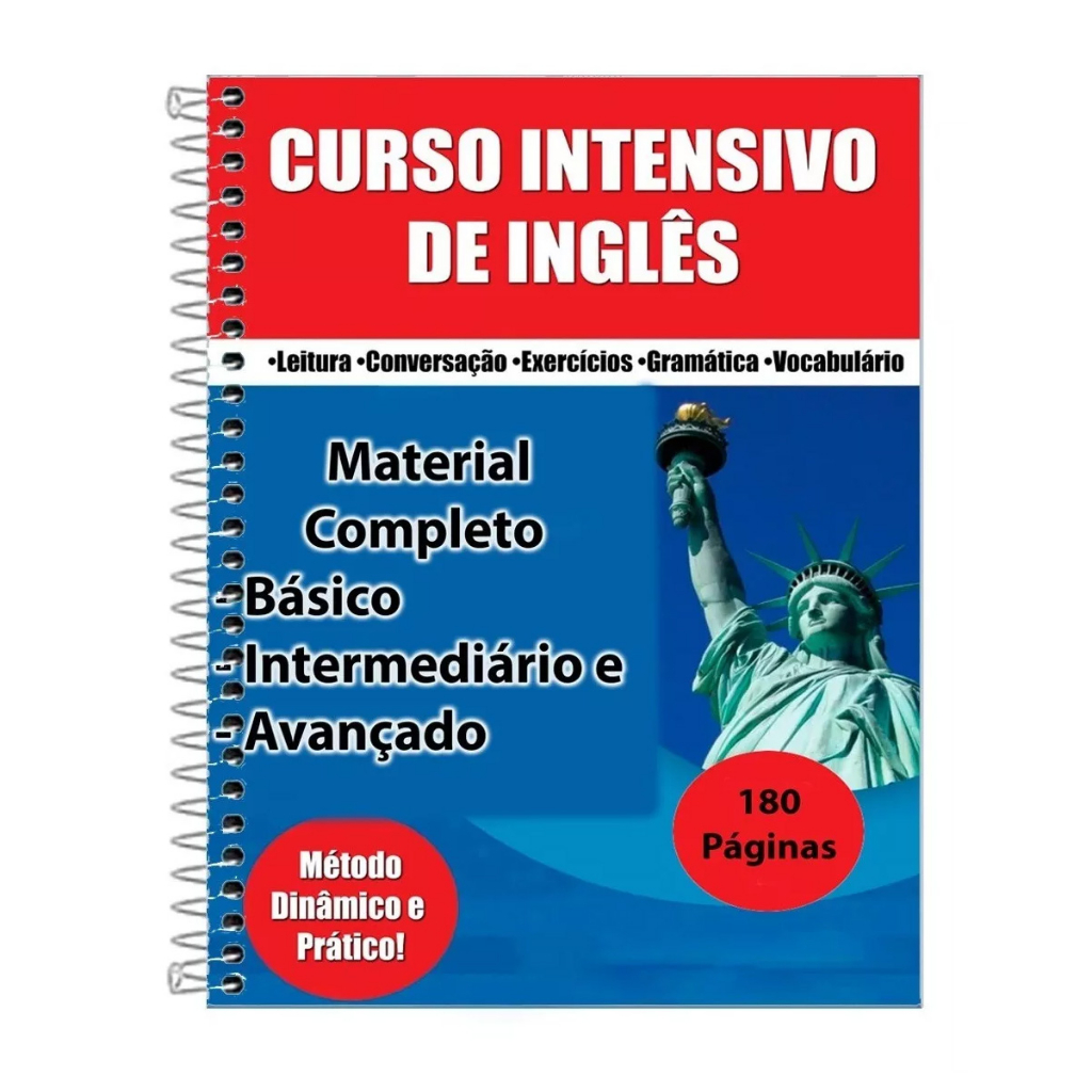 Apostila De Inglês Nível Básico/ Intermediário Ou Avançado | Shopee Brasil