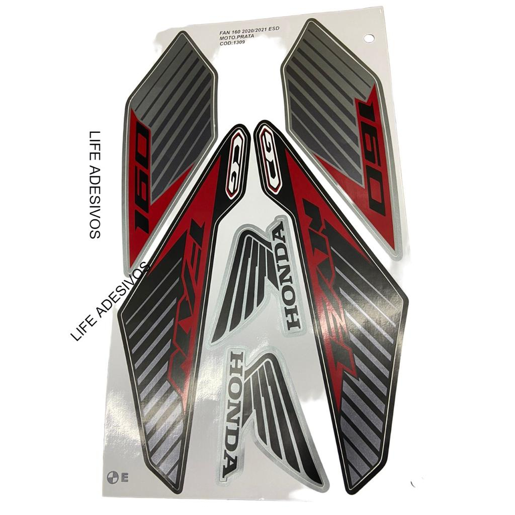 KIT FAIXAS ADESIVOS FAN 160 2020 COMPLETO MOD. ORIGINAL | Shopee Brasil