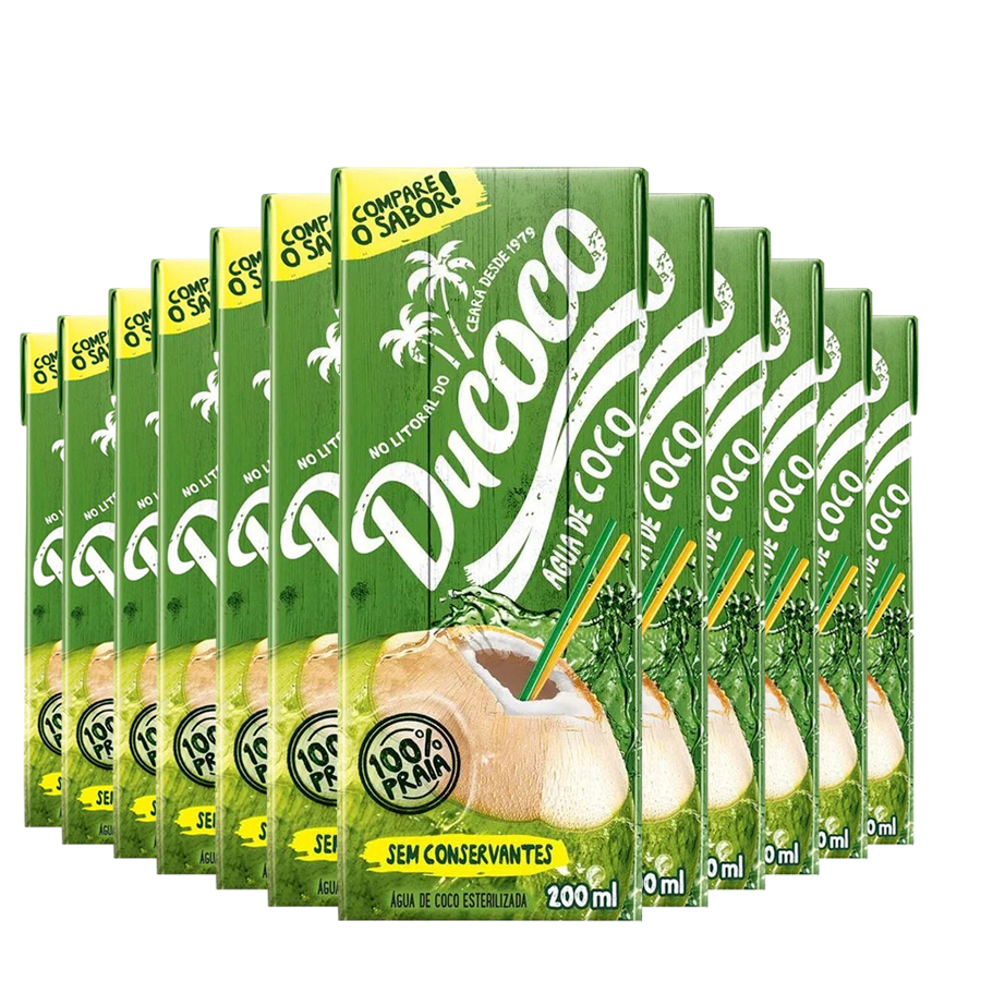 Água de Coco Ducoco 100% Natural Isotônico Natural 200mL Água de coco ...